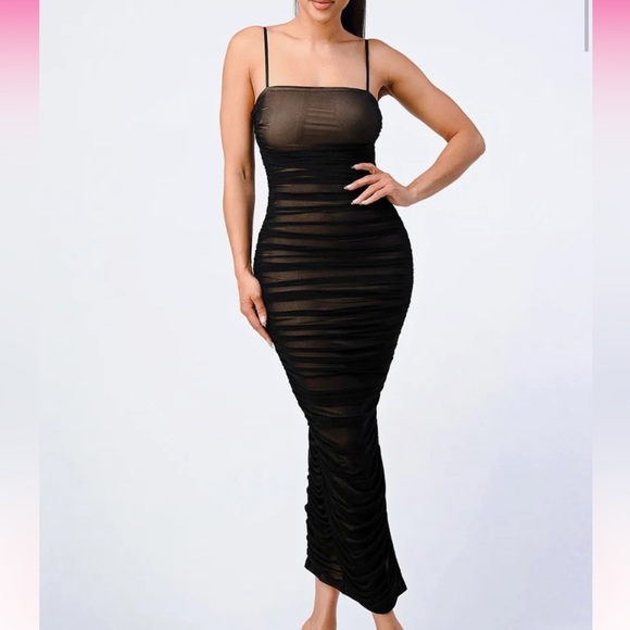 privy | Dresses | Privy Obsessed Black Midi Dress | Poshmark